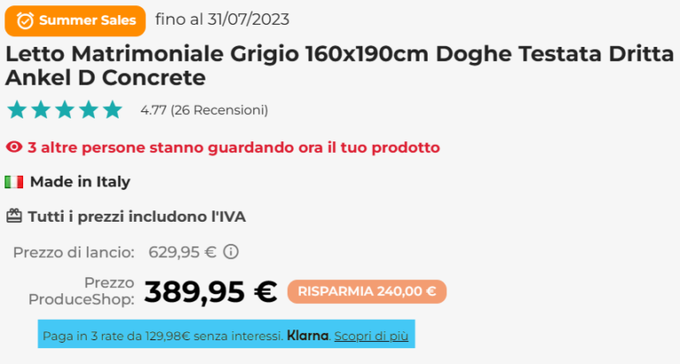 Paga a rate i tuoi acquisti su ProduceShop con Klarna! Paga a rate i tuoi acquisti su ProduceShop con Klarna!